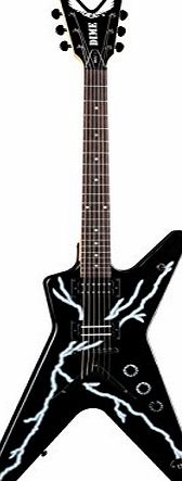Dean Guitars BBOLT Dean Dimebag Black Bolt ML Lightning Graphic Electric Guitar - review ...